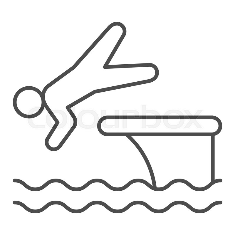Jump In Pool Clipart