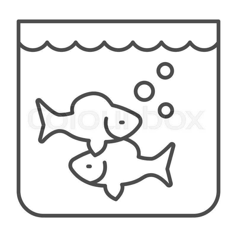 Fish Tank Clipart Black And White