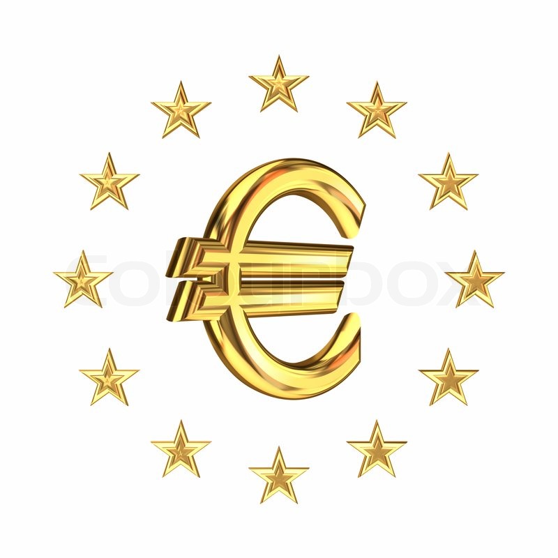 European Union symbol and euro sign | Stock image | Colourbox
