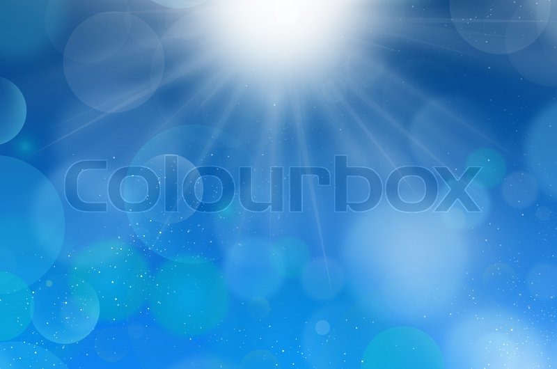 Bubbles Sunshine background Flarium ... | Stock image | Colourbox