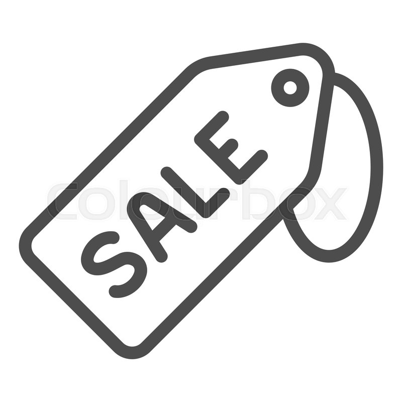Price Tag Vector Outline