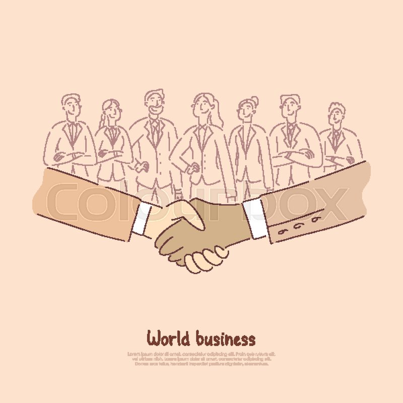 Business Shaking Hands Banner