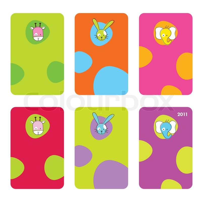 Cute colorful tags | Stock vector | Colourbox