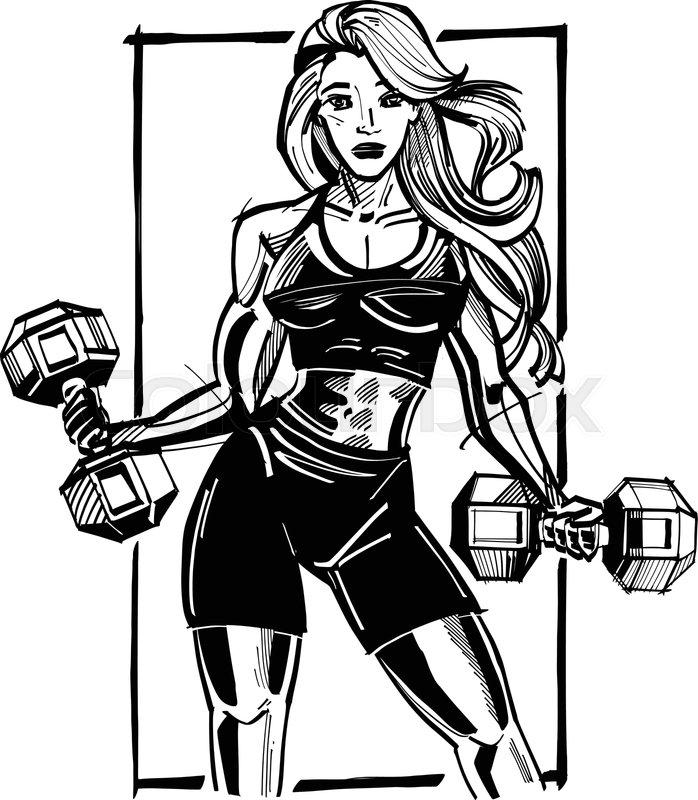 Crossfit Clipart Woman