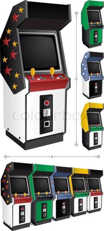 Arcade Games Stock Vector Colourbox