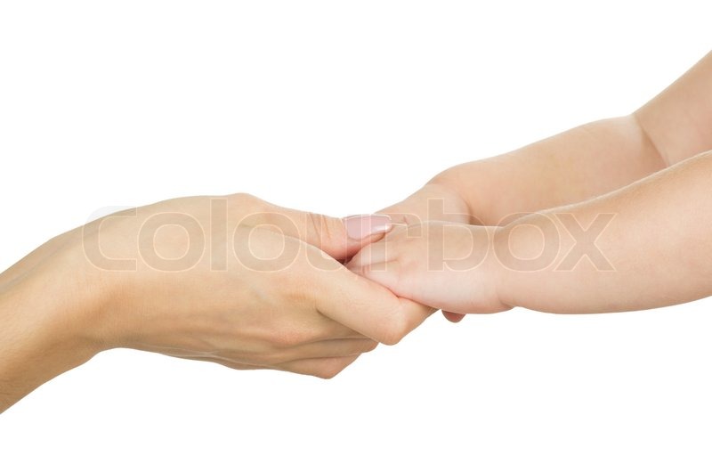 Baby Hand an Hand der Mutter | Stock Bild | Colourbox