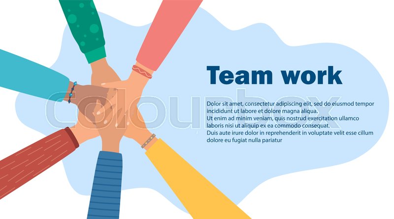 Teamwork Hands Vector