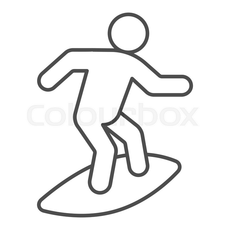 Surf Board Clip Art Black And White