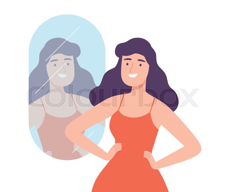 Mirror Reflection Cartoon