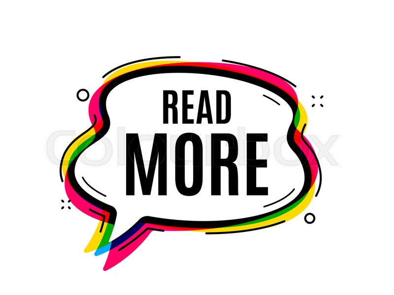 Read More symbol. Speech bubble vector ... | Stock vector | Colourbox