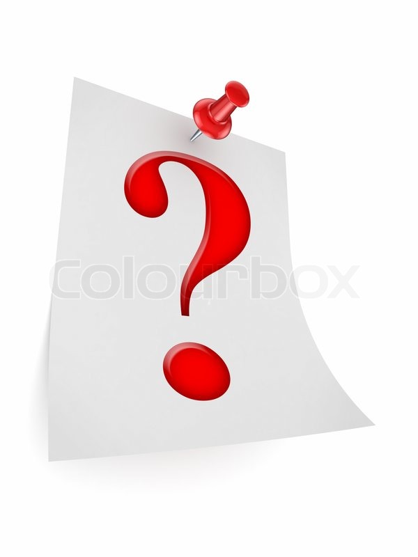 Abfrage-Mark-Symbol | Stock Bild | Colourbox