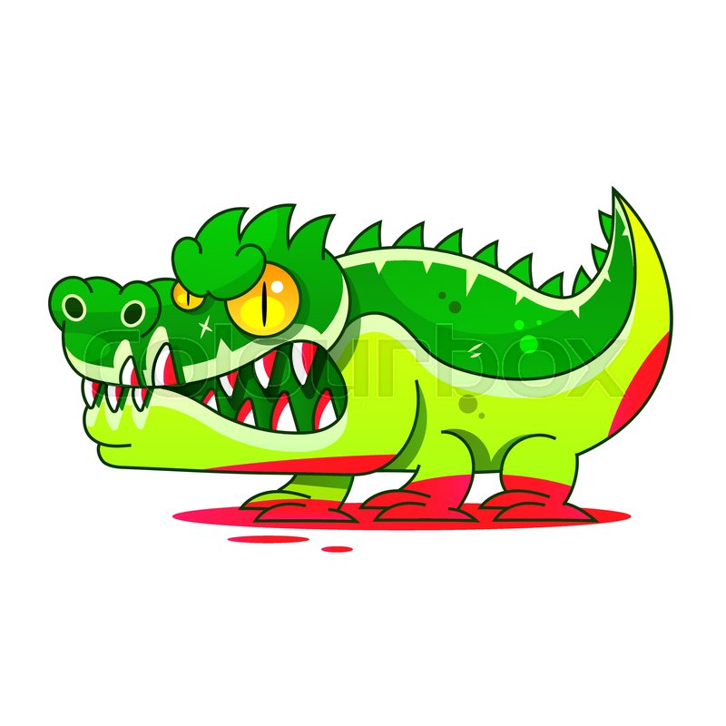 Cartoon Gator Mascot