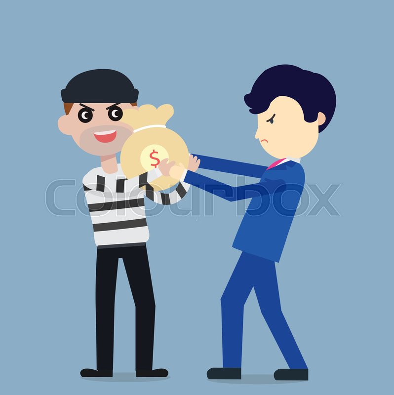Stealing Money Clipart