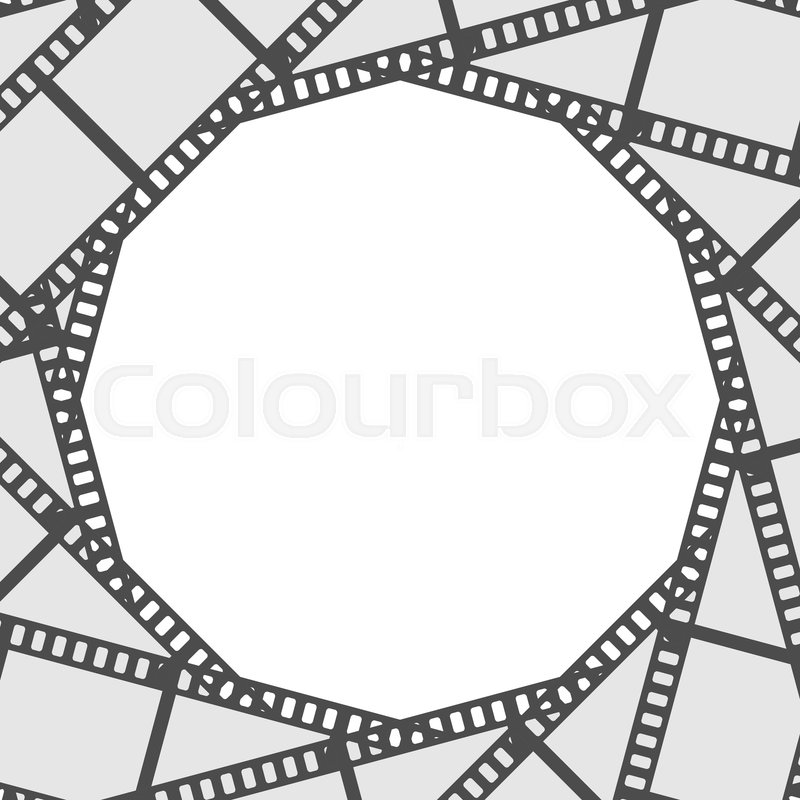 Film reel abstract background for web | Stock vector | Colourbox
