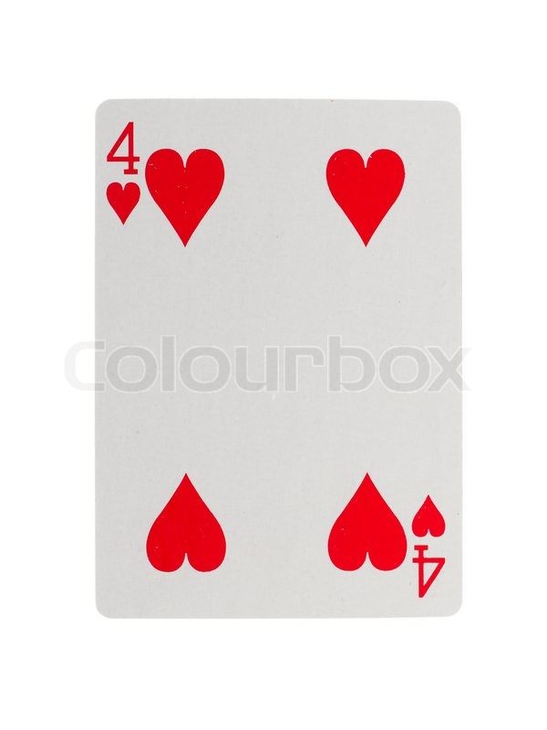 Old playing card four | Stock image | Colourbox