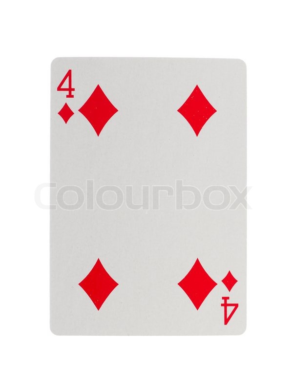 Old playing card four | Stock image | Colourbox