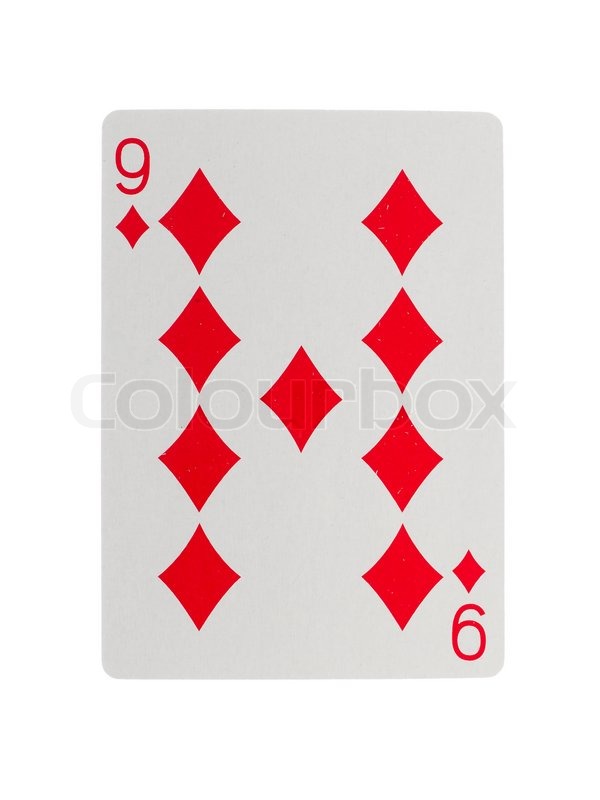 Playing card nine | Stock image | Colourbox