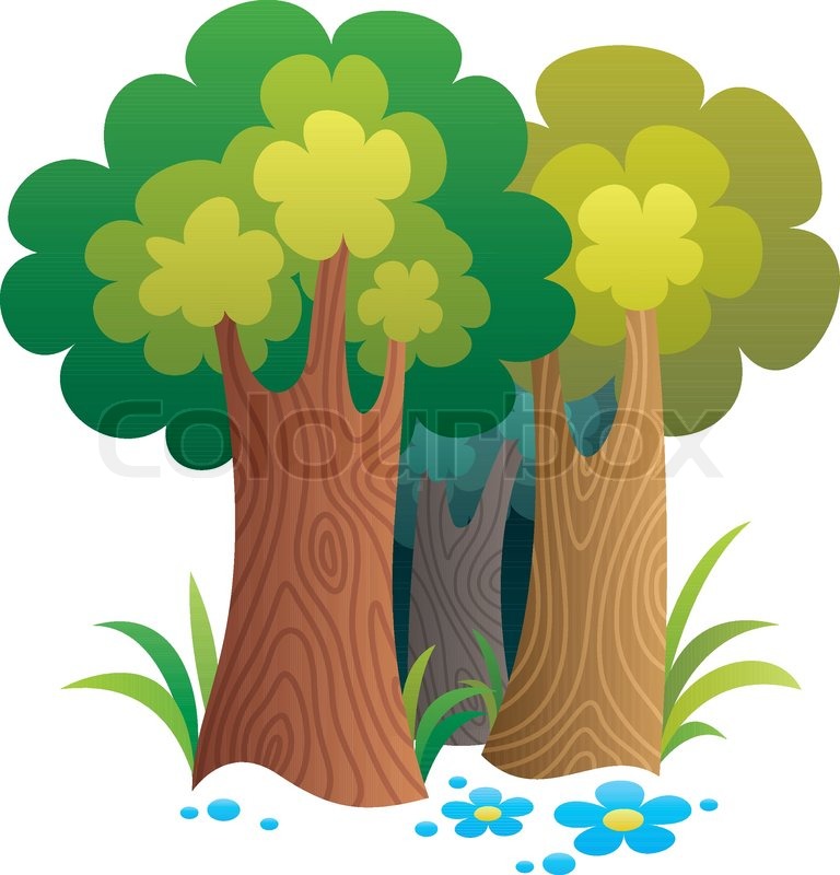 Cartoon-Wald | Stock-Vektor | Colourbox