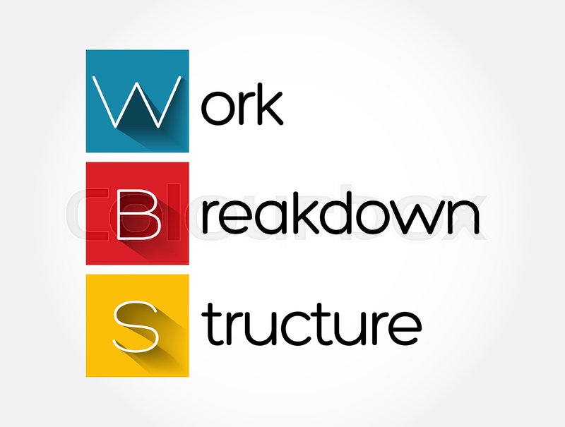 WBS - Work Breakdown Structure ... | Stock vector | Colourbox