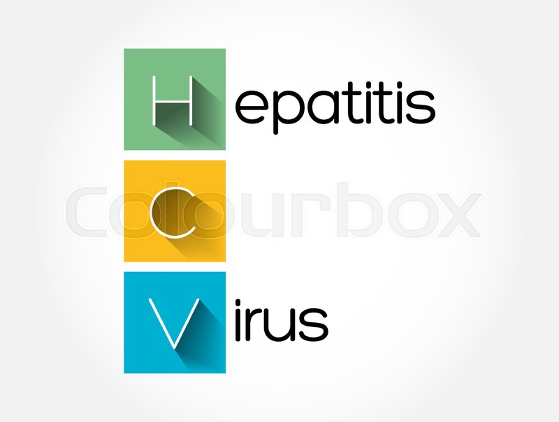 HCV - Hepatitis C virus acronym, ... | Stock vector | Colourbox