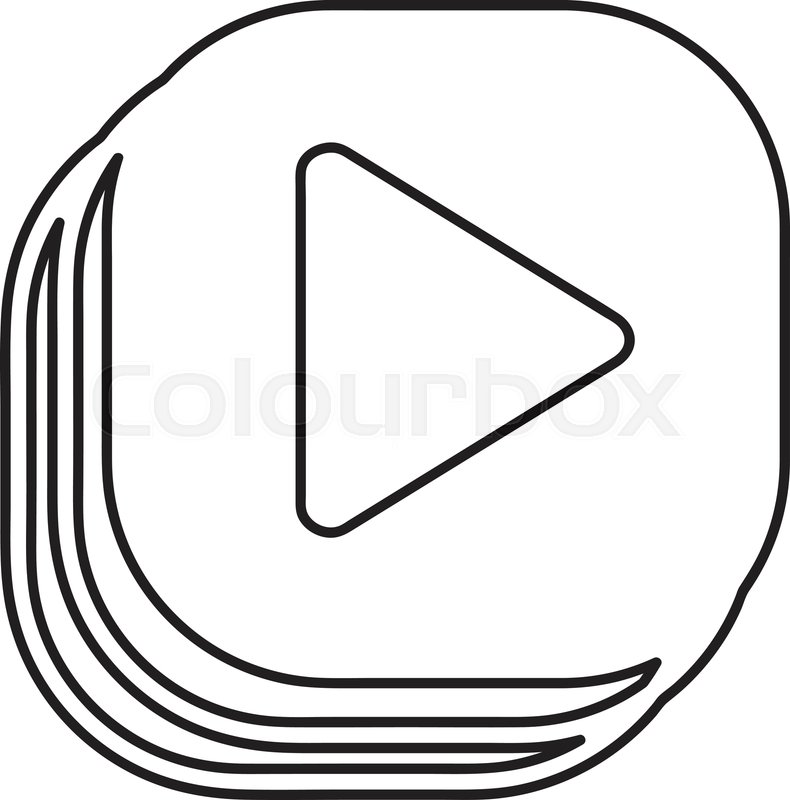 Simple video library icon sign design | Stock vector | Colourbox