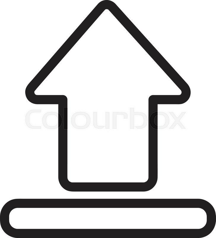Upload icon sign design | Stock vector | Colourbox