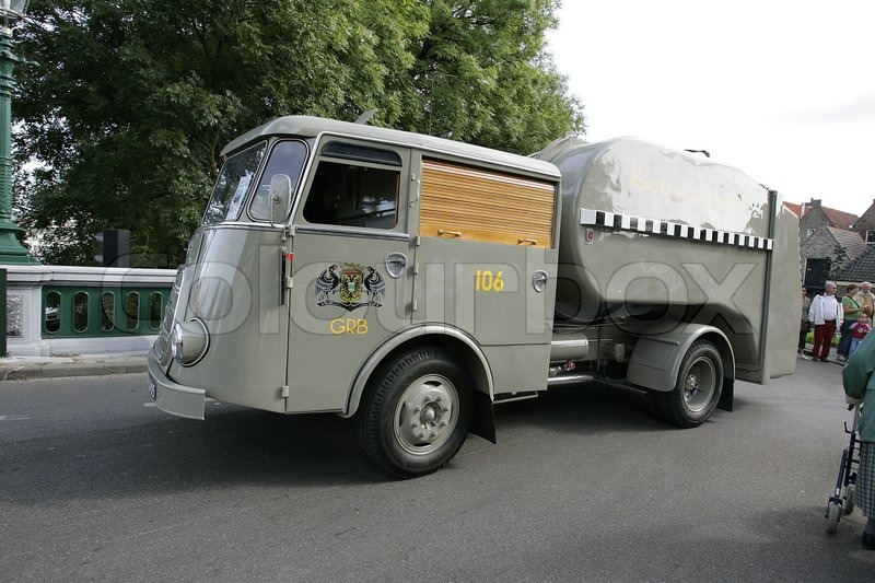 Very old garbage truck | Stock image | Colourbox
