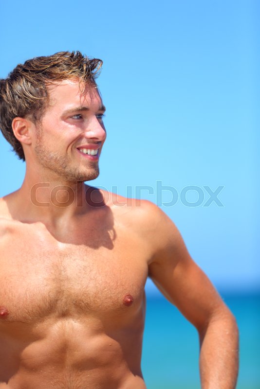 Good Looking Men At The Beach