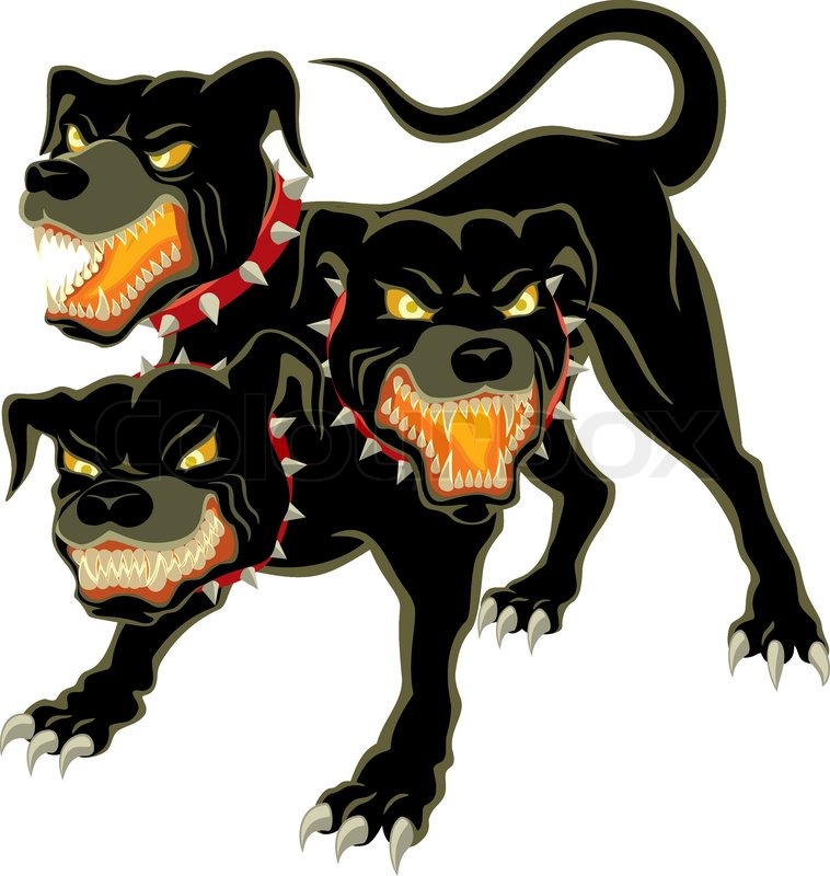 Cerberus auf weiß | Stock-Vektor | Colourbox