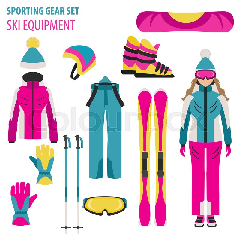 Ski Equipment Clip Art