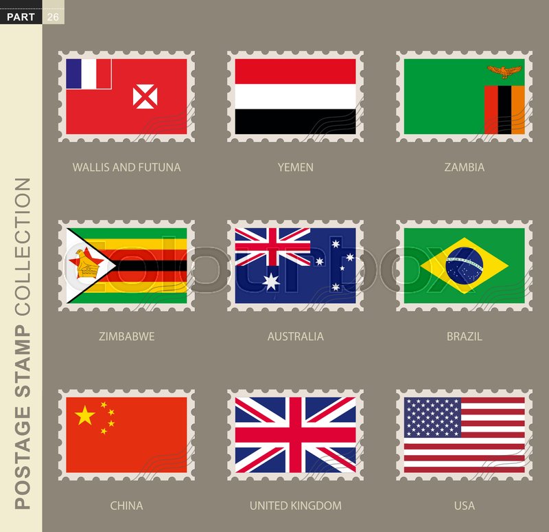 Mail Stamp Flag