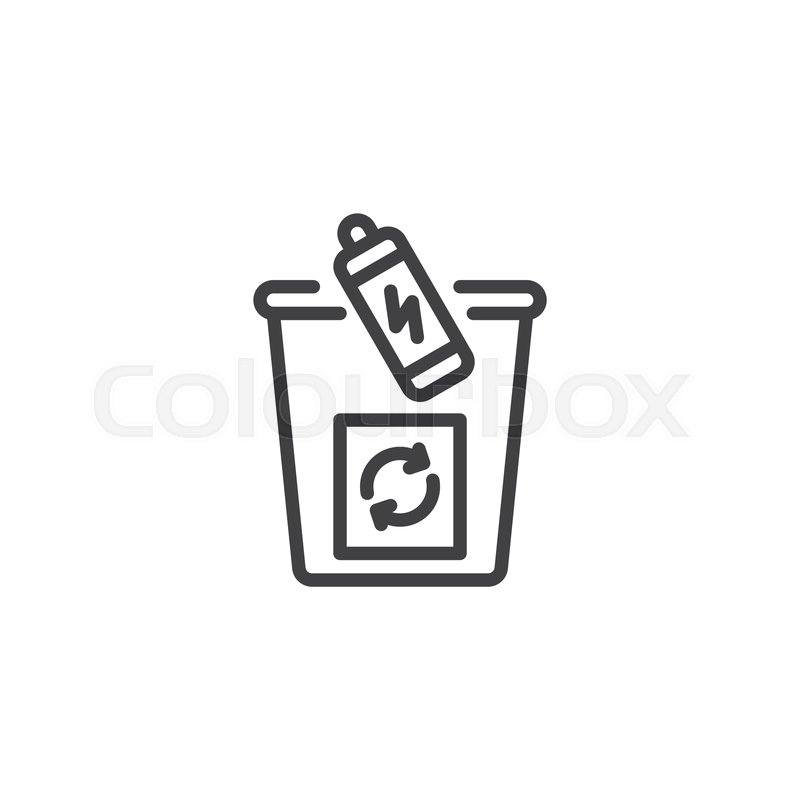 Battery Recycle Clipart Image