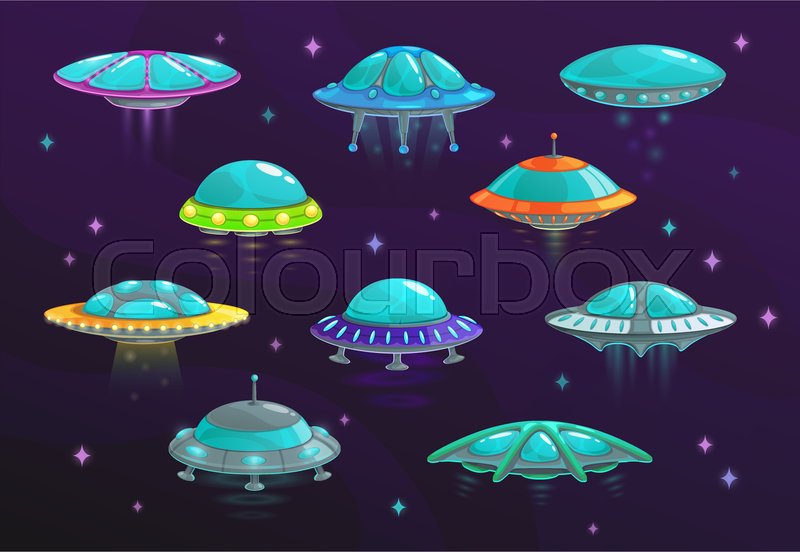 Alien Spaceship Cartoon