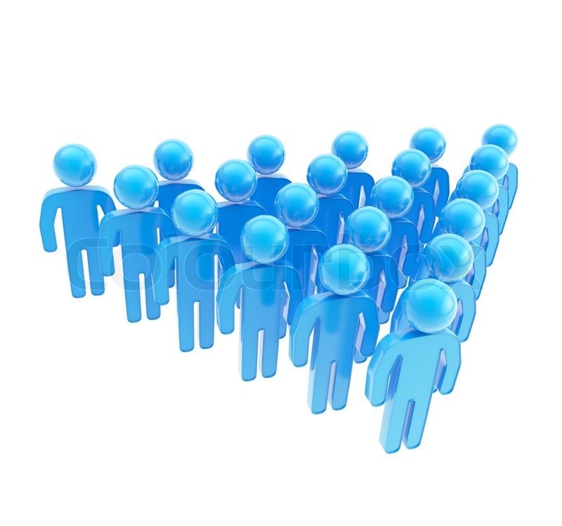 Group of symbolic human figures ... | Stock image | Colourbox