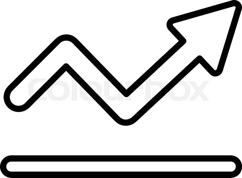 Trend icon sign design | Stock vector | Colourbox