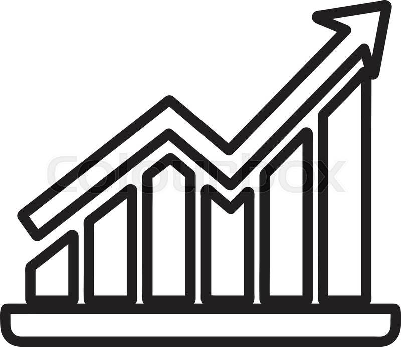 Trend icon sign design | Stock vector | Colourbox