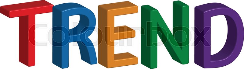 Trend icon sign design | Stock vector | Colourbox