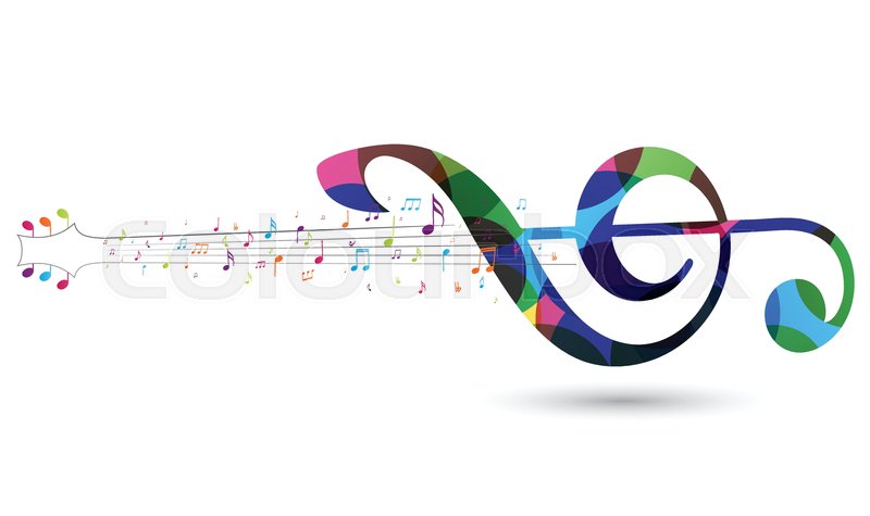 Vector Illustration of Colorful Music ... | Stock vector | Colourbox