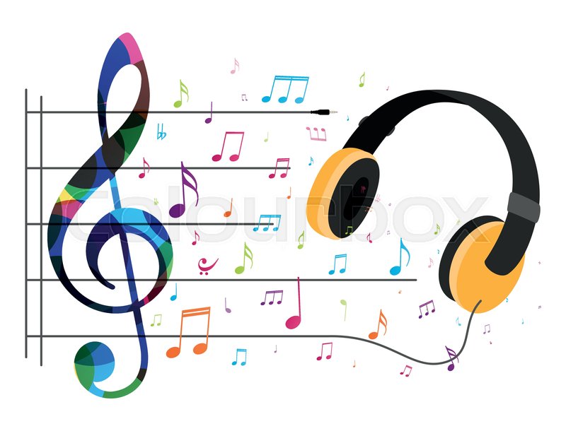 Vector Illustration of Colorful music ... | Stock vector | Colourbox