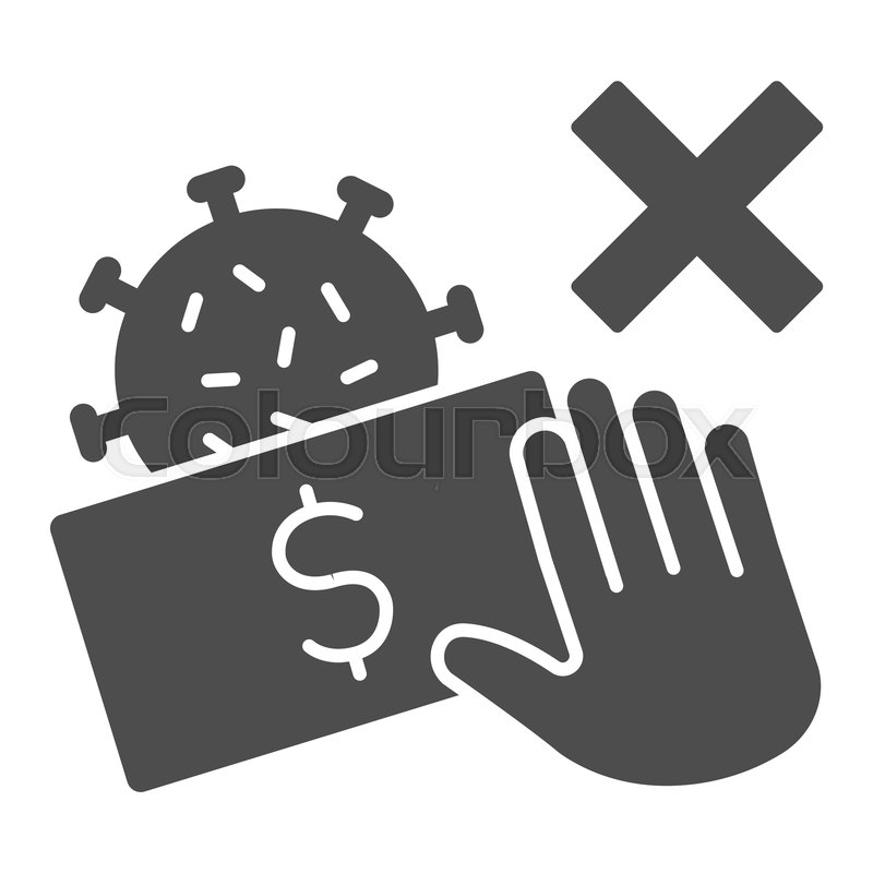 Prohibition of touching money solid ... | Stock vector | Colourbox