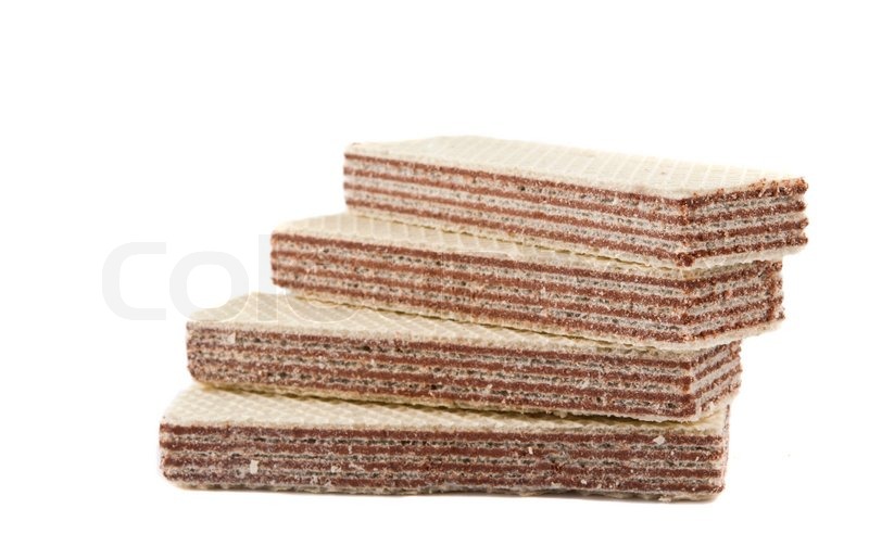 Wafers isolated | Stock image | Colourbox