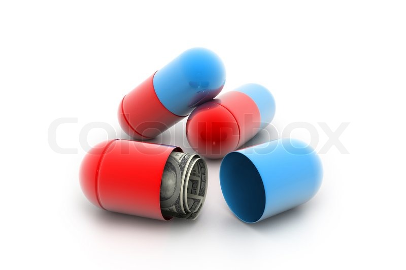 Open capsule with money | Stock image | Colourbox