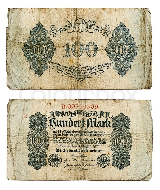 Antique german one hundred mark ... | Stock image | Colourbox
