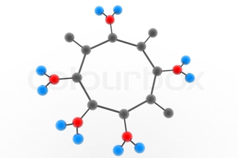 Three-dimentional molecule | Stock image | Colourbox