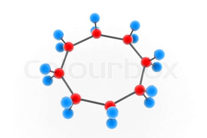 Three-dimentional molecule | Stock image | Colourbox