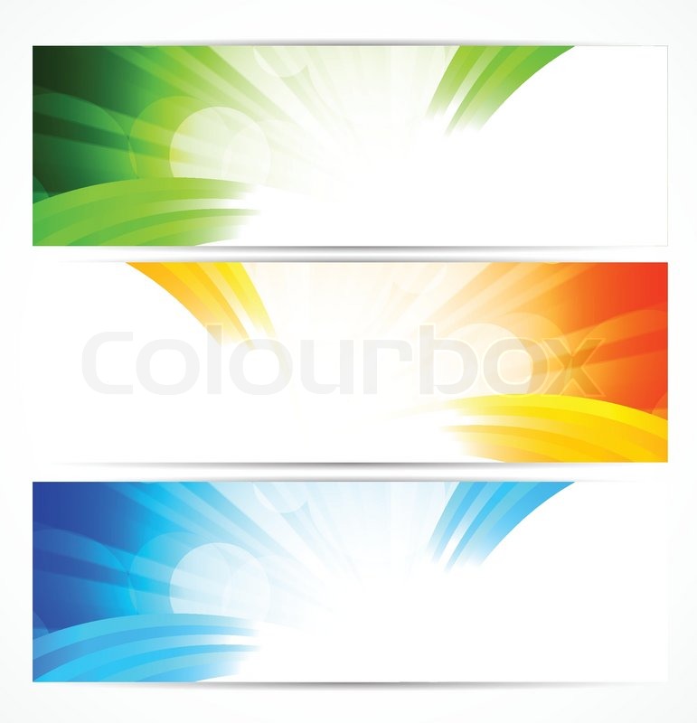 Set of bright banners | Stock vector | Colourbox