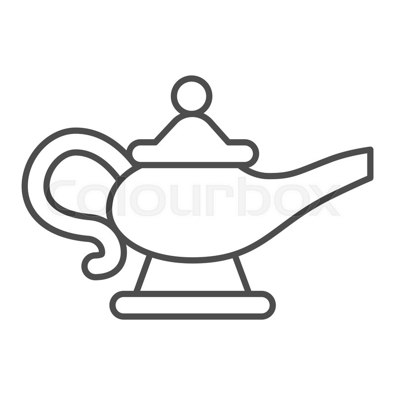 Aladdin Genie Lamp Drawing