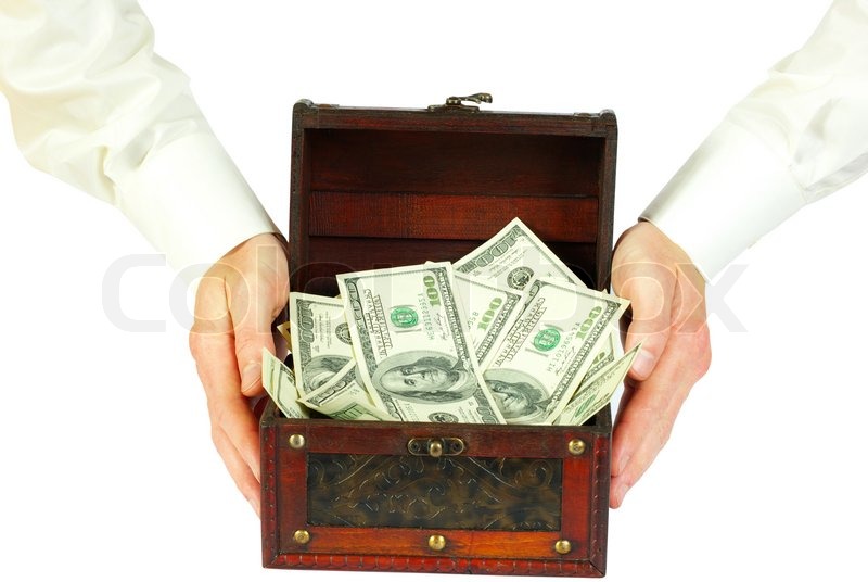 Box with money | Stock image | Colourbox