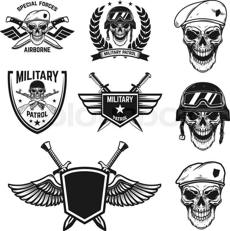Army Skull Vector