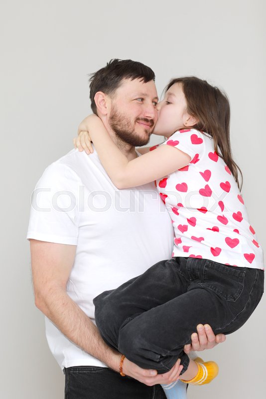 Father And Daughter Hugging